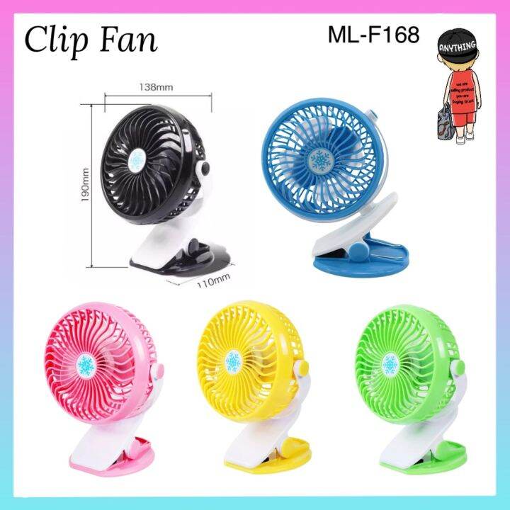 Clip Fan Portable USB Fan Air Cooling Ventilador Rechargeable Battery ...