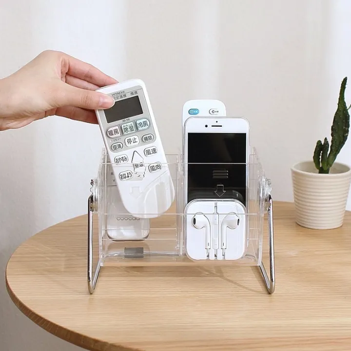 Transparent Acrylic Remote Control Holder Storage Box Organizer with ...