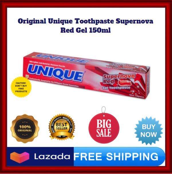 Original Unique Toothpaste Supernova Red Gel 150ml | Lazada PH
