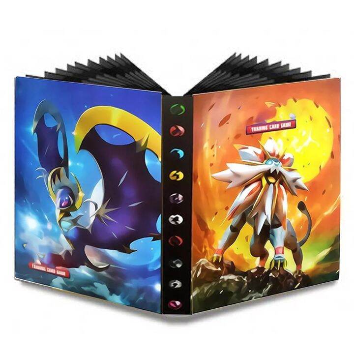 Album thẻ pokemon bìa Solgaleo Sư tử trắng và lunala dơi hắc ám sức ...
