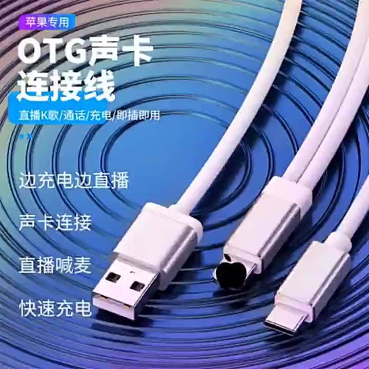 Live Cable Is Suitable for Apple Transfer Sound Card with Charging Data ...