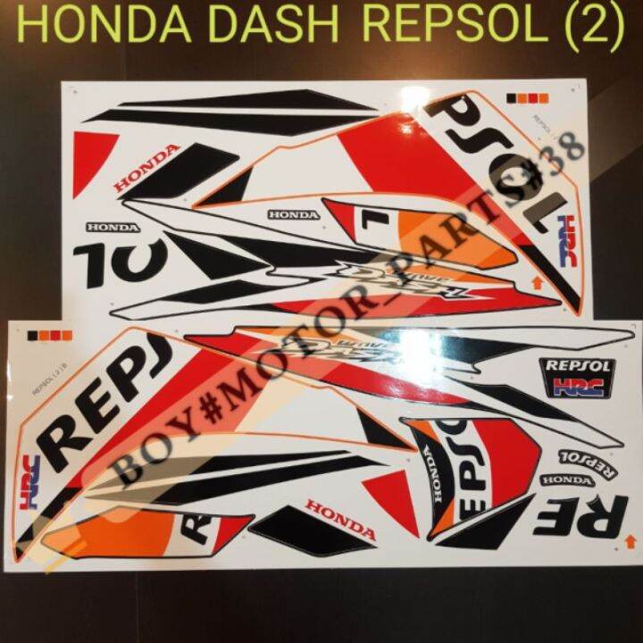 HONDA DASH REPSOL (2) BODY STICKER | Lazada