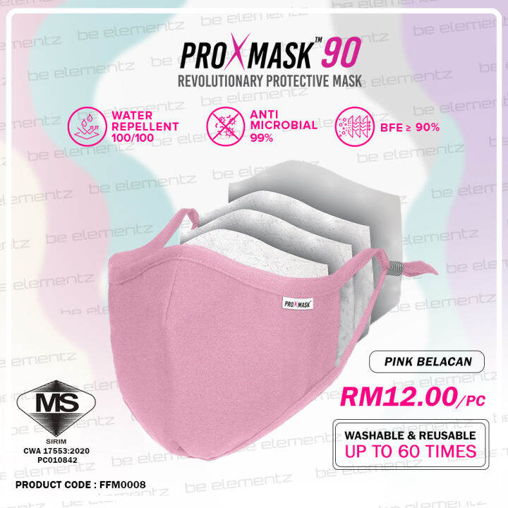 SIRIM Certified ProXmask90 Anti-Bacterial, Water Repellent ...