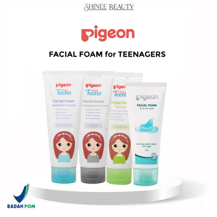 PIGEON Teens Facial Foam Acne Care | All Skin Type | Deep Cleansing ...
