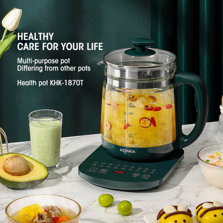 Konka 1.8L glass multifunctional automatic electric kettle health pot teapots KONKA ...