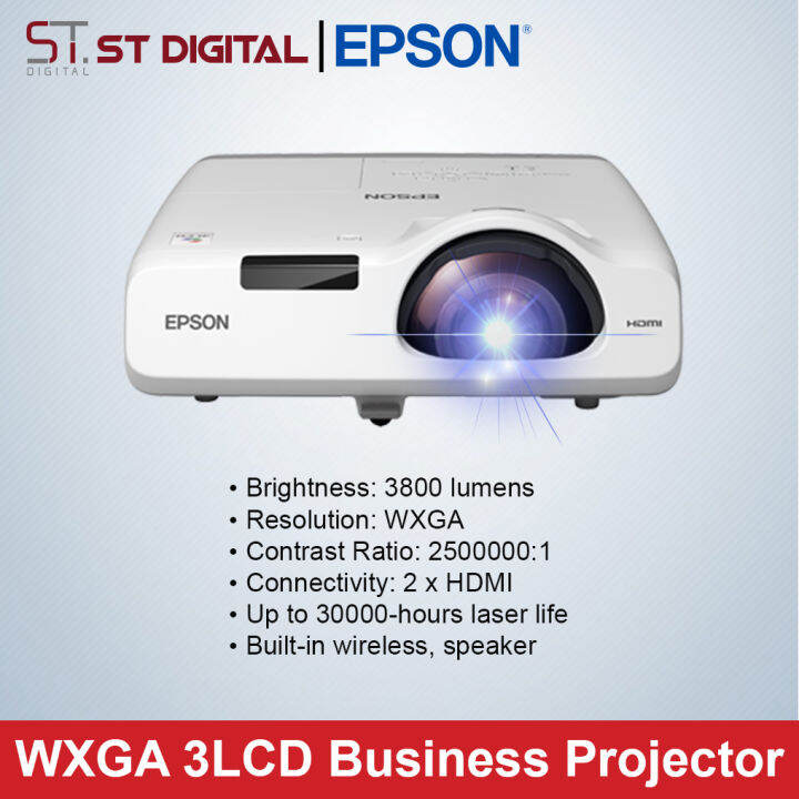 Epson EB-L200SW Wireless WXGA 3LCD Short-throw Laser Projector replacement of Epson EB-535W ...