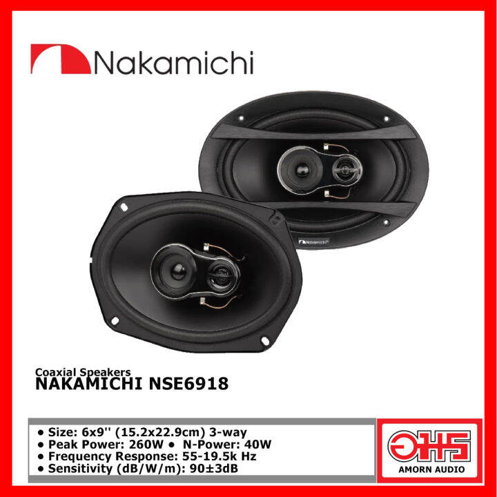 NAKAMICHI NSE6918 ลำโพงแกร่วม 6x9'' 3-way AMORNAUDIO | Lazada.co.th