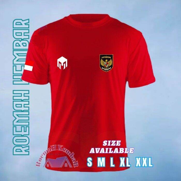 KAOS TIMNAS INDONESIA BISA CUSTOM NAMA & NOMOR / TSHIRT BAJU SUPPORTER ...