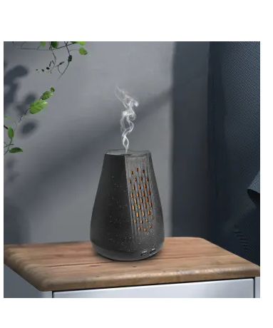Ultransmit Ultrasonic Diffuser Aromaterapi Wood Fiber- Hitam, Desain ...