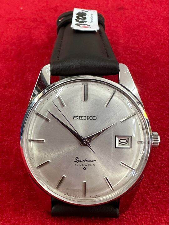 นาฬิกาวินเทจ Seiko Sportsman 17 jewels ระบบไขลาน ตัวเรือนสแตนเลส นาฬิกา ...
