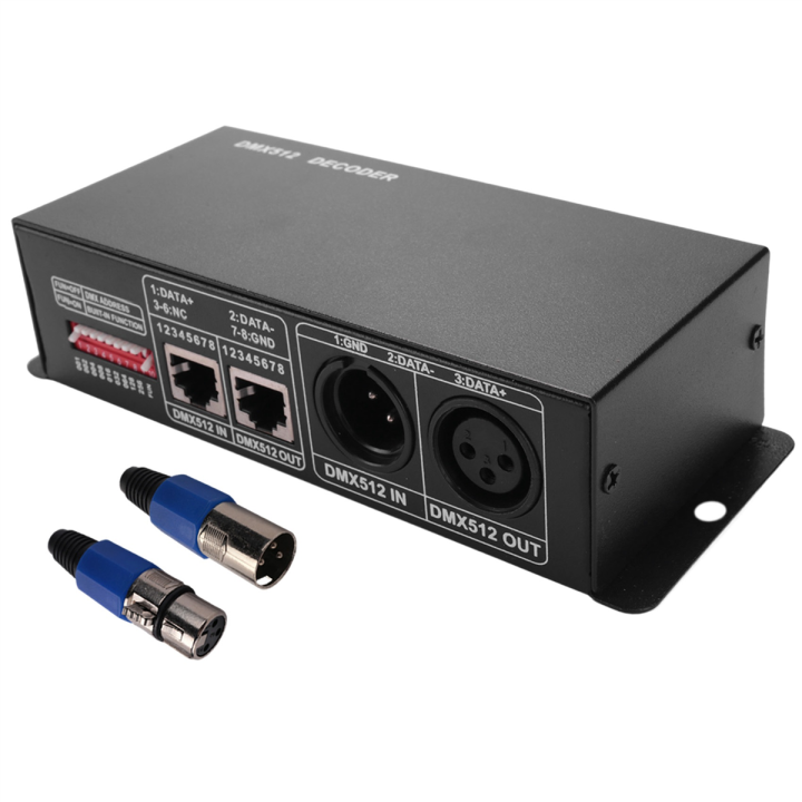 3CH DC12-24V RGBW DMX 512 Decoder LED Controller RGB LED DMX512 Decoder, DMX512-3CH | Lazada.co.th