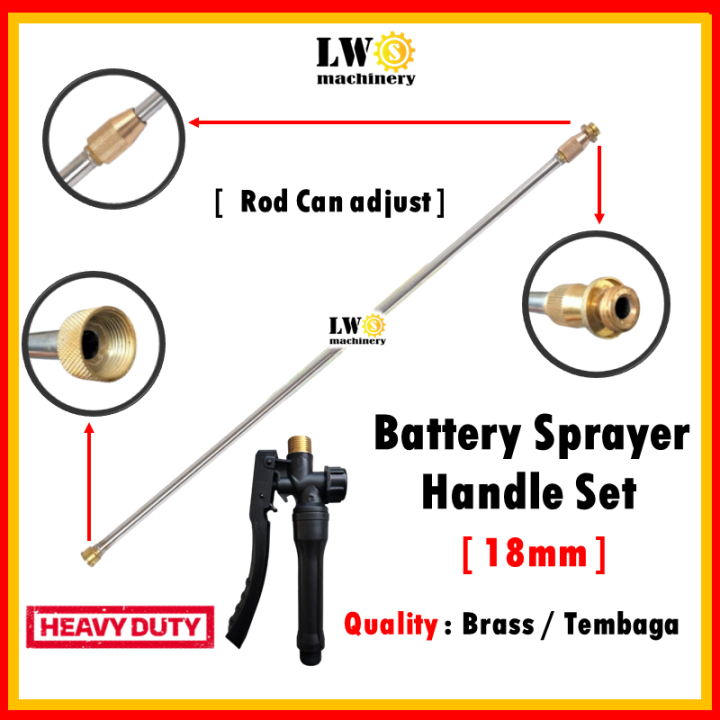 Battery sprayer rod batang pipe pam racun 18mm bateri manual ogawa ...