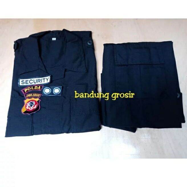 seragam pdl satpam security bahan ripstop | Lazada Indonesia