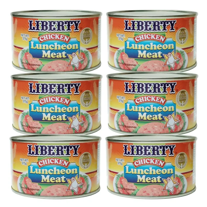 Liberty Chicken Luncheon Meat in Can, 375g x 6Pcs | Lazada PH