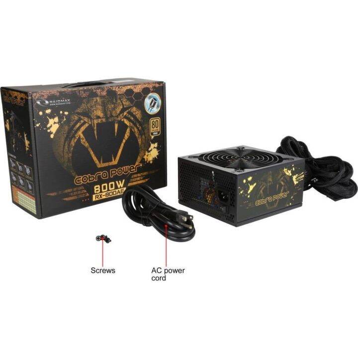 RAIDMAX RX-800AE-M 800 W 80 PLUS GOLD Certified Full Modular Power ...
