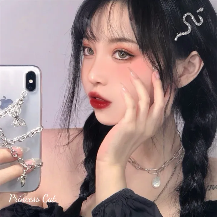 Sanhe Ins Cool สาว Dark งูแมงป่องม้วนงู Creative กิ๊บติดผมบุคคลกิ๊บติดผมม้ารูปทรงเว้าด้านข้าง ...