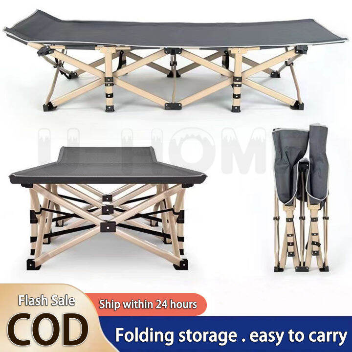 Super load-bearing capacity Heavy Duty Indoor Folding Bed Portable Bed ...