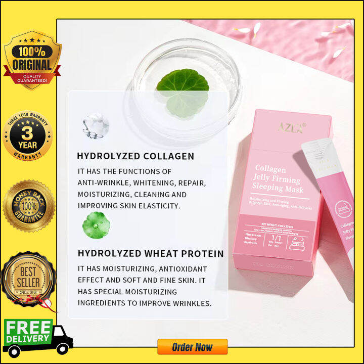 AZLA 20PCS/BOX Collagen Jelly Firming Sleeping Mask Anti-Aging No ...