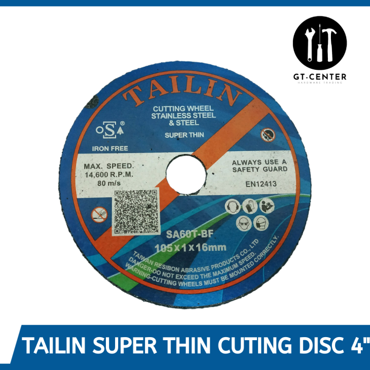 TAILIN Super Thin Cutting Disc 4" | Lazada PH