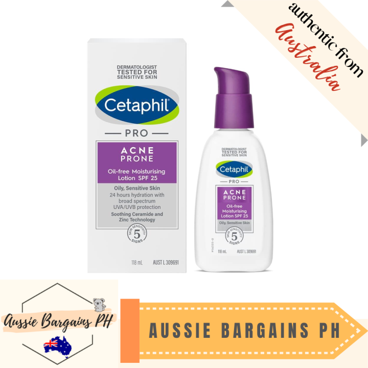 Cetaphil Pro Acne Prone Oil Free Facial Moisturising Lotion SPF 25 118ml [EXP DATE: 6/2025 ...