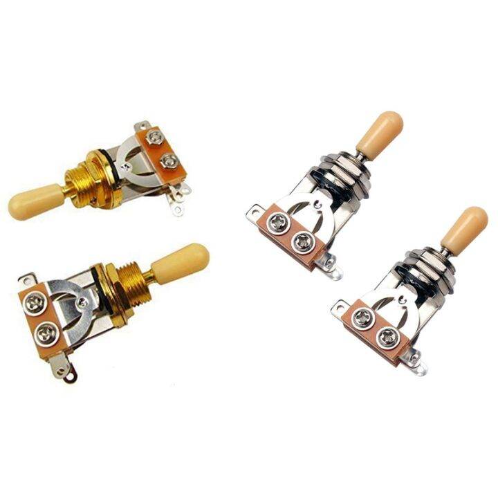 4 Pcs Metric 3 Way Short Straight Guitar Pickup Selector Toggle Switch ...