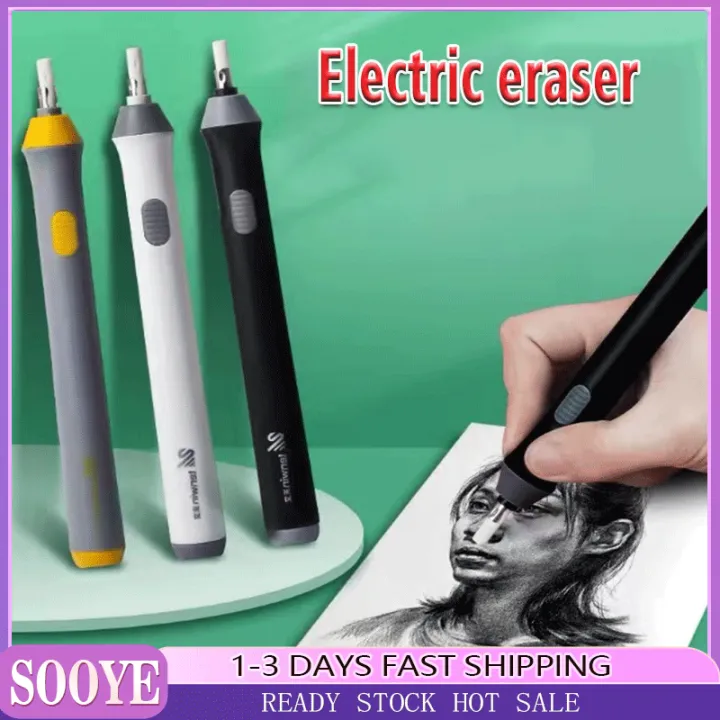 Electric eraser Adjustable Electric Pencil Eraser Kit Battery Operated ...