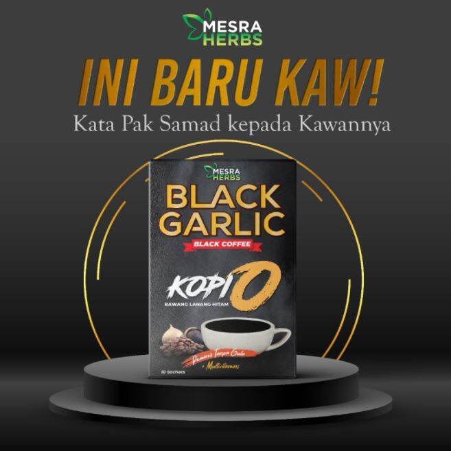 Black Garlic Kopi O with Sugar Free | Kopi O Bawang Lanang Hitam Buatan ...