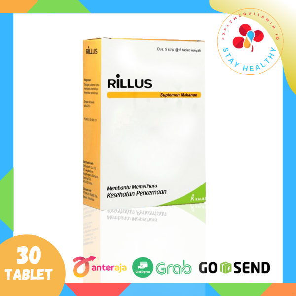 Rillus 30 Tablet Kunyah Probiotik dan Prebiotik - 30 Tablet / Rilus ...