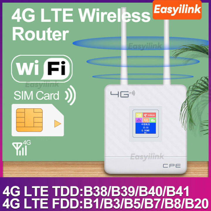 4G Wireless Router Fit For Globe Smart DITO Sim Card Openline Mobile Wifi Router 4G LTE CPE ...