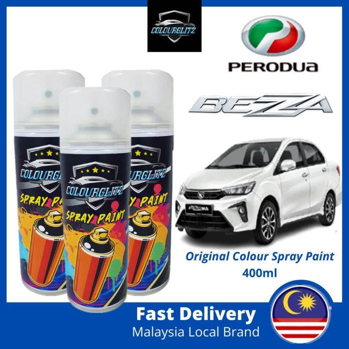 Perodua Bezza - Colourglitz Original Colour Touch Up Spray Paint ...