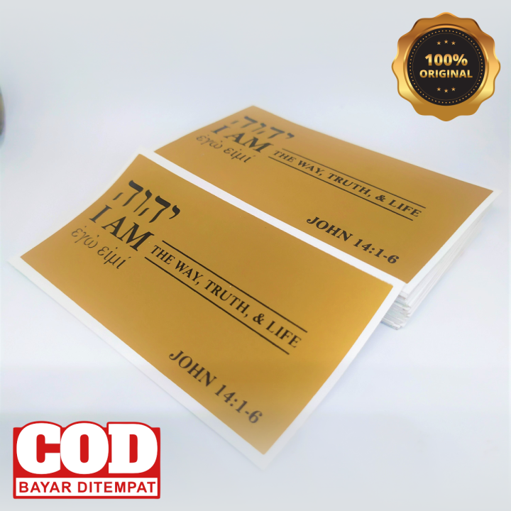 THE WAY , Stiker Rohani Kristen The Way Truth Life , Stiker Rohani ...