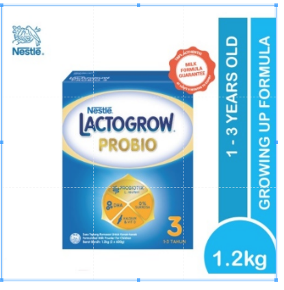 Nestle Lactogrow Probio 3 Milk Powder (1.2kg) | Lazada