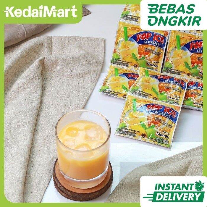 Pop Ice Minuman Es Blender Rasa Mango 10 Pcs X 25 Gram | Lazada Indonesia