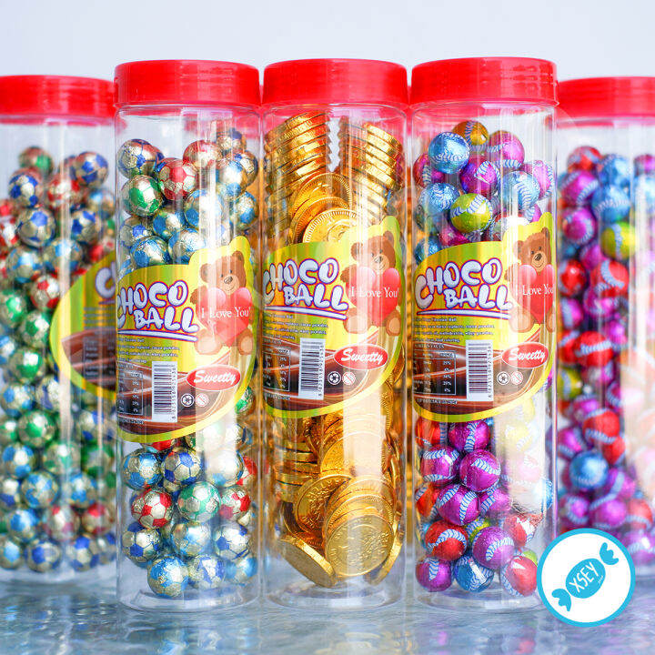 Choco Ball ช็อกโก้บอล กระปุกยาว ราคาพิเศษ 1 กระปุกมี 100 ชิ้น | Lazada ...