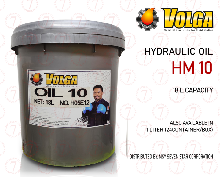 VOLGA HYDRAULIC OIL 10 18L HIGH PERFORMANCE HYDRAULIC OIL | Lazada PH