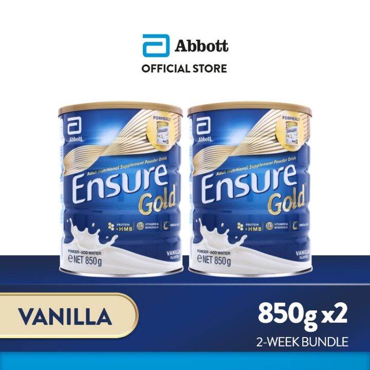 Ensure Gold HMB Vanilla 850G For Adult Nutrition Bundle of 2 | Lazada PH