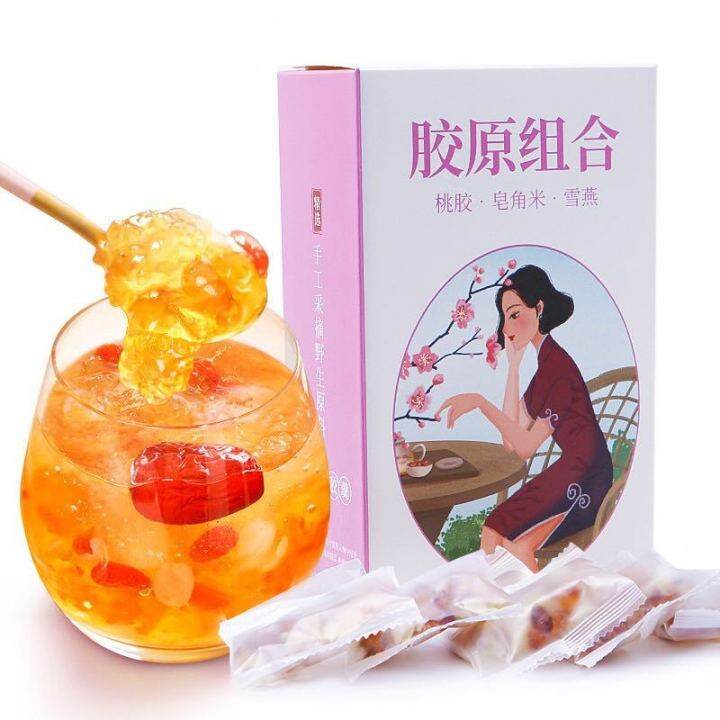 Jiaoyan Peach Gum Snow Swallow Saponin Rice Small Pack-15g*10 Pack ...