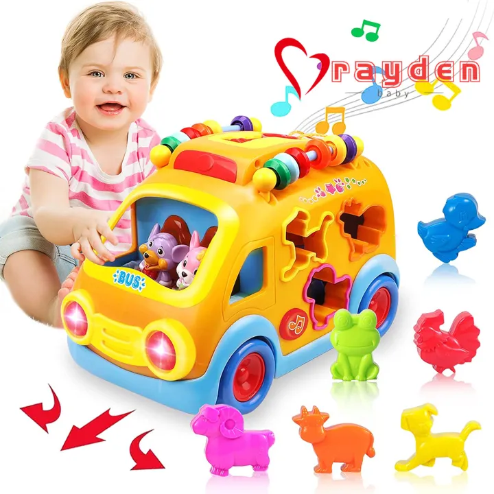 Baby Toys 6 to 12 Months Musical Bus Educational Learning Infant Toys ...