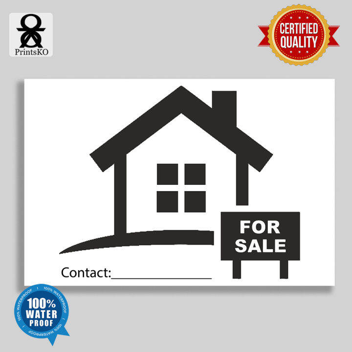 High Quality Tarpaulin / Tarp with Signage - House For Sale Design ...