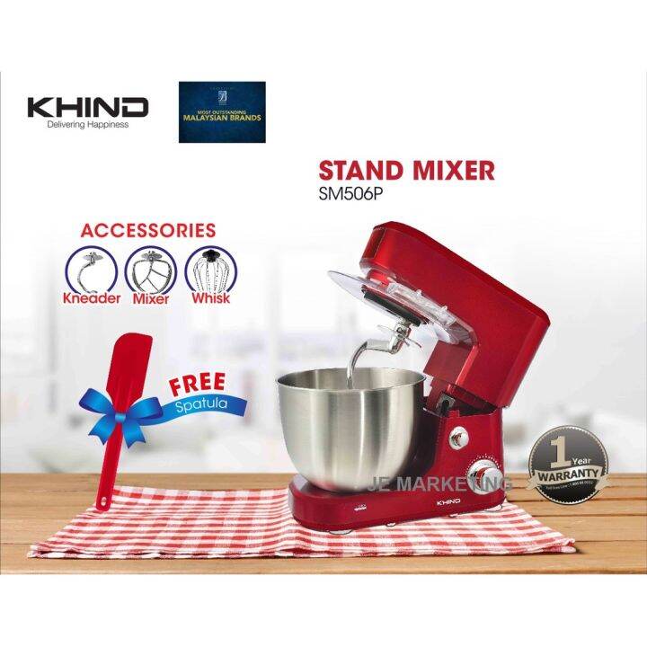 KHIND STAND MIXER 5L 1000W - SM506P | Lazada