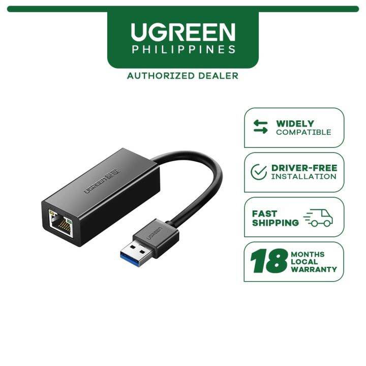 UGREEN USB 3.0 to Gigabit RJ45 LAN Ethernet Adapter for 10/100/1000 ...