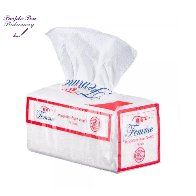 Femme Interfolded Paper Towel Tissue 1 ply 175 pulls | Lazada PH
