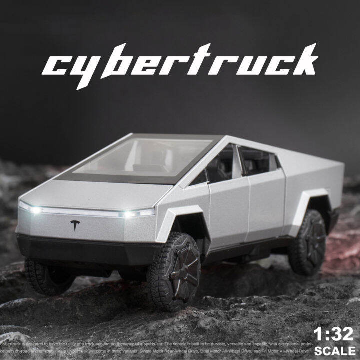 【RUM】 Mô Hình Xe Hơi Hợp Kim Tesla Cybertruck Tỷ Lệ 1:32 Đồ Chơi Xe Hơi ...