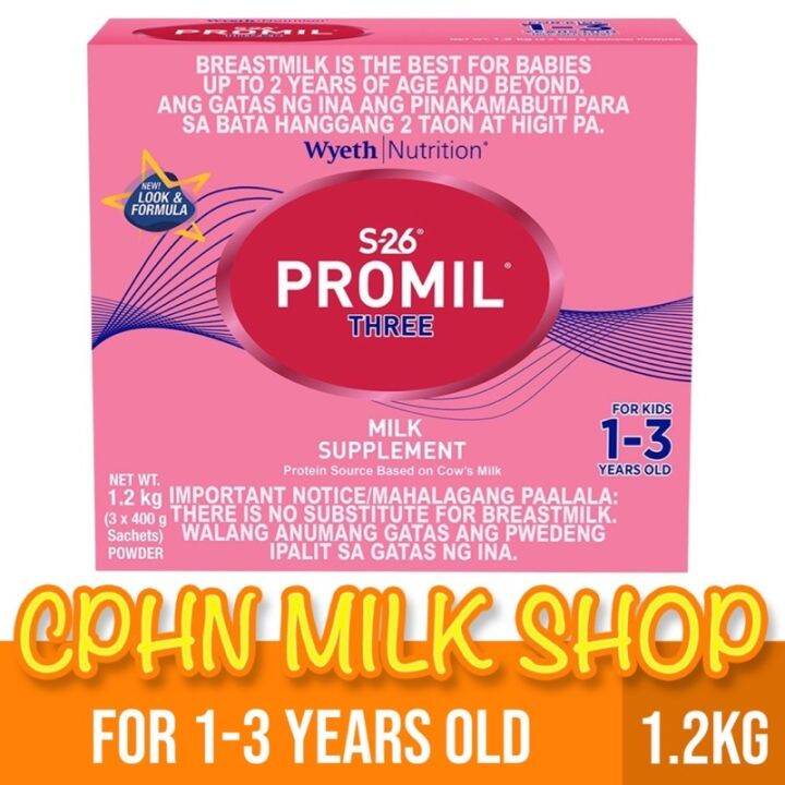 S-26 PROMIL THREE 1.2kg 1-3 Years Old Milk Supplement | Lazada PH