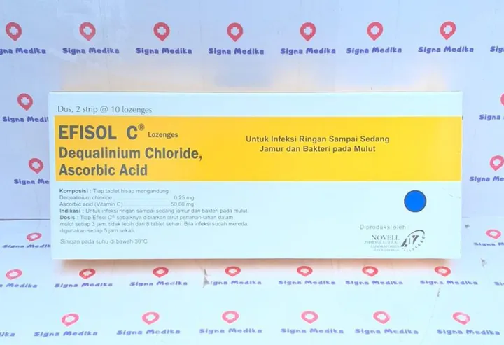 Efisol-C Lozenges Box Isi 20 Tablet - Permen Radang Tenggorokan ...