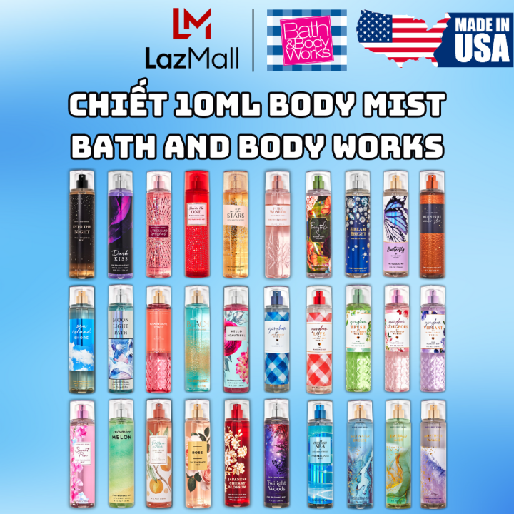 Body Mist Chiết Bath And Body Works Chính Hãng 10ml , Body Mist Chính ...