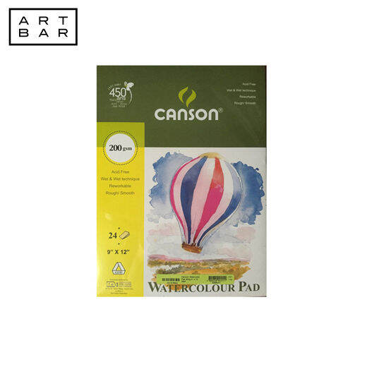 Canson Watercolor Pad 9X12 24 Sheets - Art Bar PH | Lazada PH