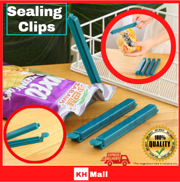 Portable Kitchen Sealing Clips Storage Food Snack Seal Bag Sealer Clamp ...