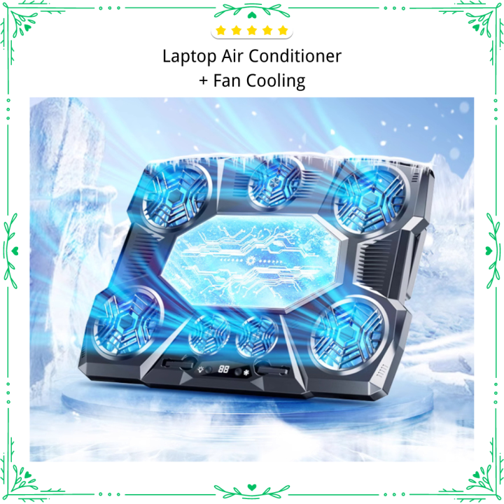Gaming Laptop Air Conditioner Cooling Pad/Cooler Fan (Cooling Fan ...
