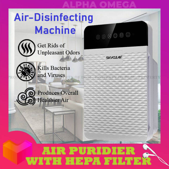 Air Purifier by ALPHA & OMEGA High Concentration Of Negative Ions with ...